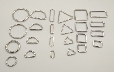 D rings O ring Rectangle square Metal Buckle Loop Webbing Leather Craft ...