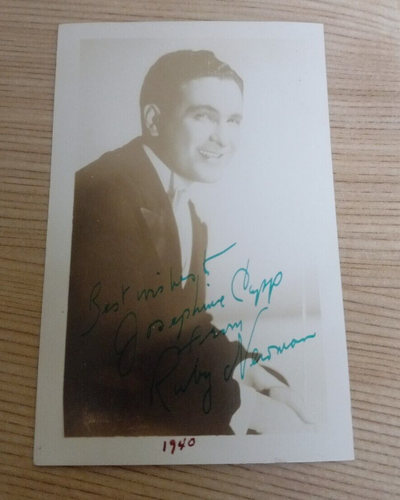 Vintage RPPC Postcard Singer Ruby Newman Singer Musician Jazz ...