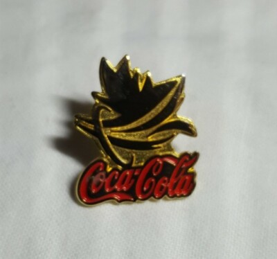Coca Cola Lapel Pin Leaf gold toned B2 | eBay