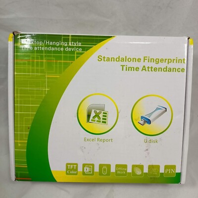 Biometric Fingerprint Attendance Time Clock Machine Stand alone New ...