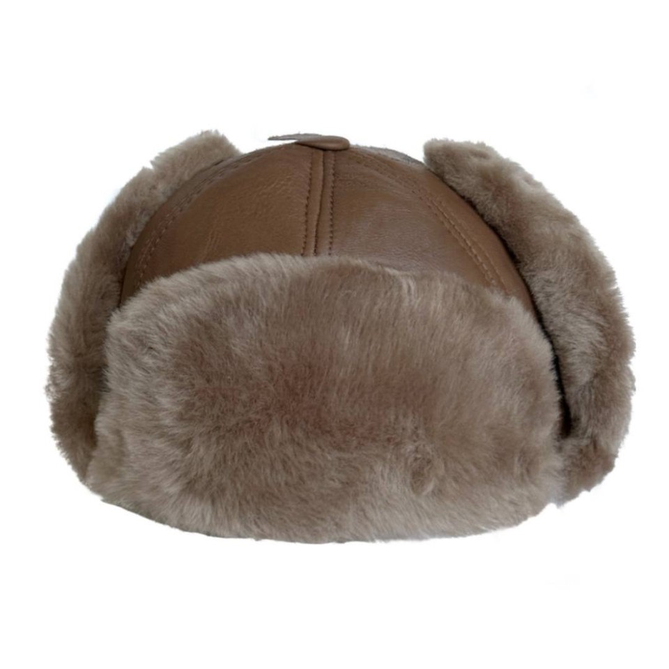 Kids Shearling Winter Hat Real Shearling Trapper Aviator Hat Ushanka | eBay