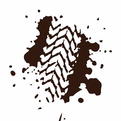 Vinyl Decal - Tire Tread Mark, Various Colors & Sizes | eBay