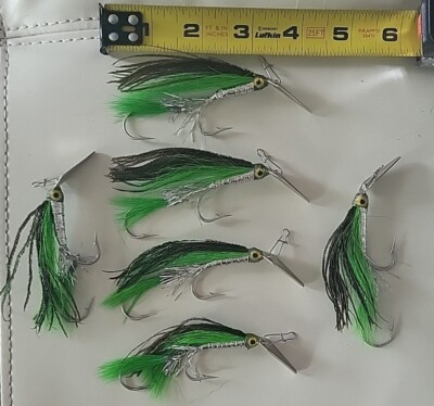 6-Pack Green & Black Fly, Streamer Fly for Salmon Steelhead FREE ...
