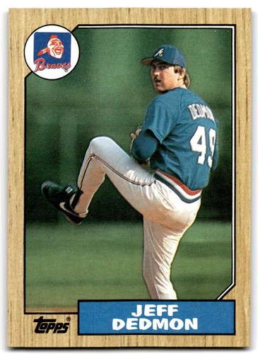 1987 Topps Jeff Dedmon b Atlanta Braves #373 | eBay