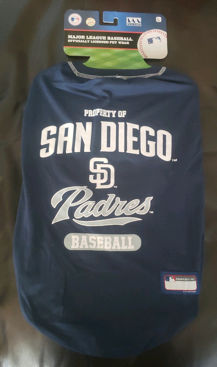 San Diego Padres MLB Pets First Off. Lic. Pet Wear Dog Jersey Blue Size ...