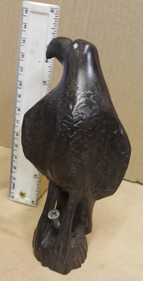 Bird Guards sentinel Ornaments Pair of carved hardwood carving | eBay UK