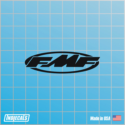 FMF Black Vinyl Decal/Sticker 5 in x 1.5 in MX Motocross Die Cut More ...
