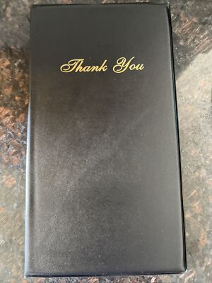 Restaurant Check Presenters-Guest Check Card Holder with Gold Thank You ...