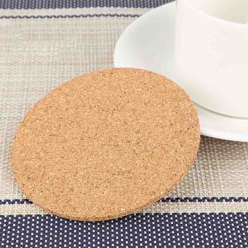 25pcs/set Plain Round Cork Coasters Coffee Drink Tea Cup Mat Placemats ...