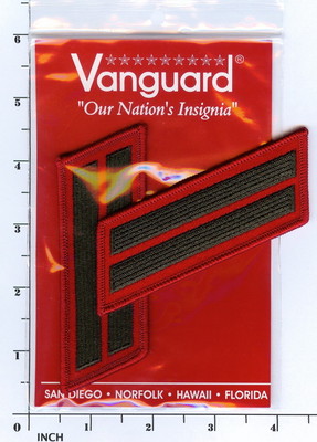 USMC FEMALE 2 Bars HASH MARKS green/rd Service Stripes PATCH pr Marines ...