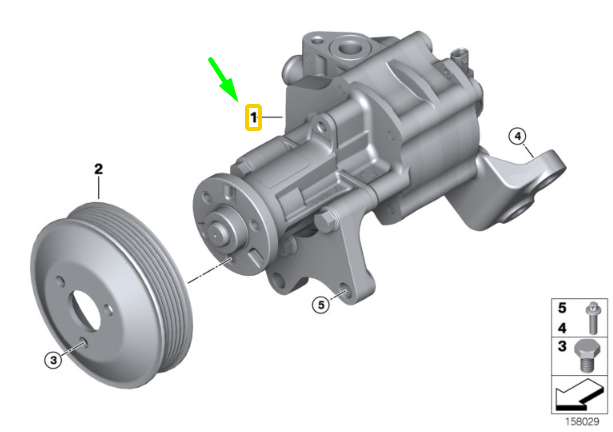 32416757913 32416756737 自動電動パワーステアリングポンプ BMW X5 E53 と互換性あり パワーステアリングポンプ ...