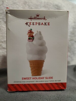 2014 Hallmark Keepsake Ornament - Sweet Holiday Slide | eBay