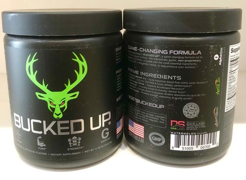 Two (2) Bucked Up PRE-WORKOUT 30 Servings, Watermelon/Red Raspberry ...
