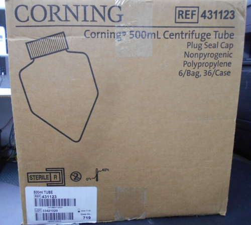 Corning Ref: 431123 500ml centrifuge Tube Plug Seal cap | eBay