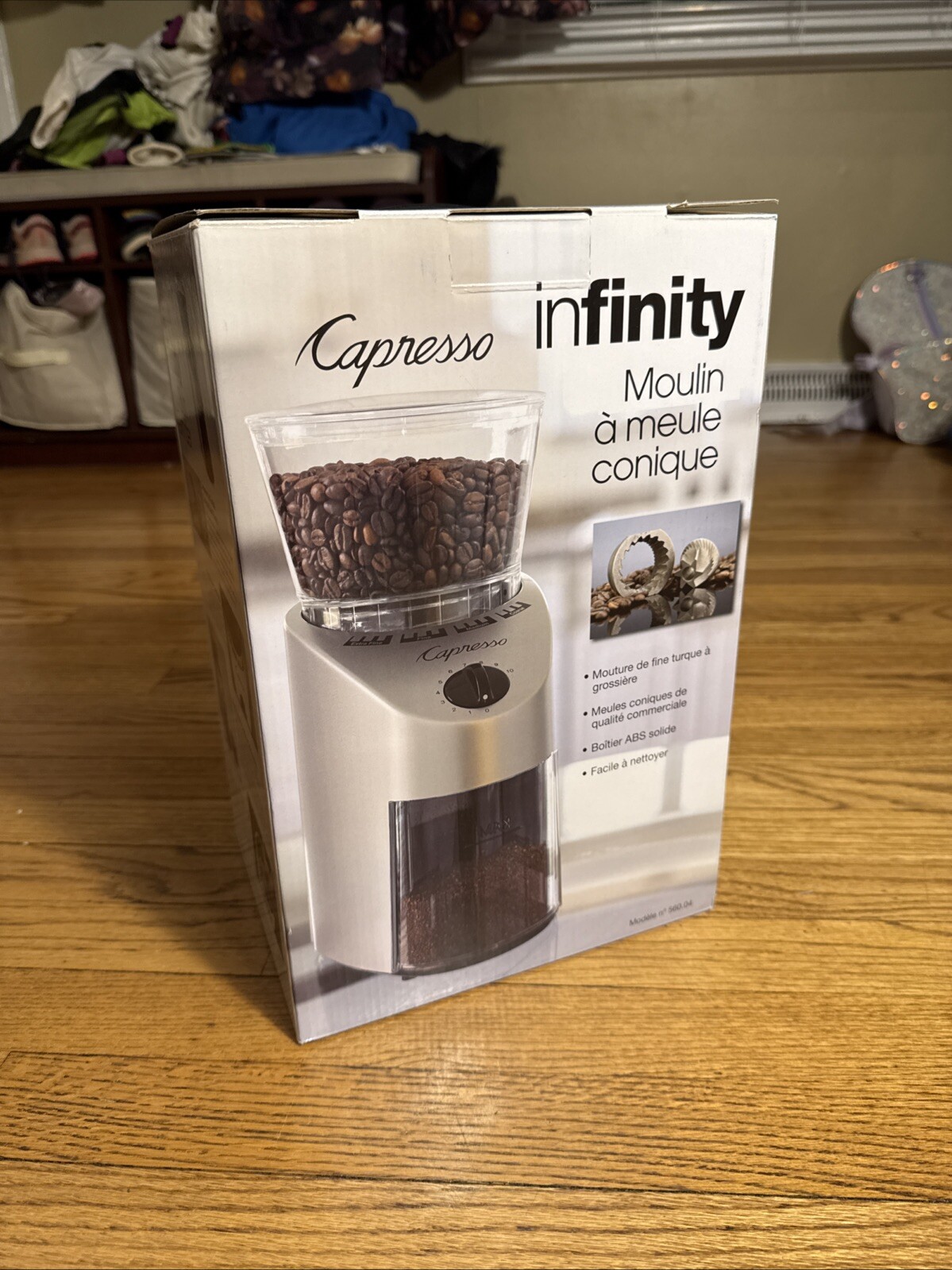 Capresso 560.04 Infinity Conical Burr Grinder - Brushed Silver for sale ...