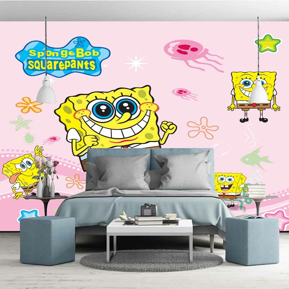 Spongebob Bedroom Wallpaper SpongeBob SquarePants Jellyfish Fun"