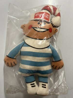 Frozen Coca-Cola plush stuffed Elf Coke 14" Vintage Sealed in Bag NOS ...