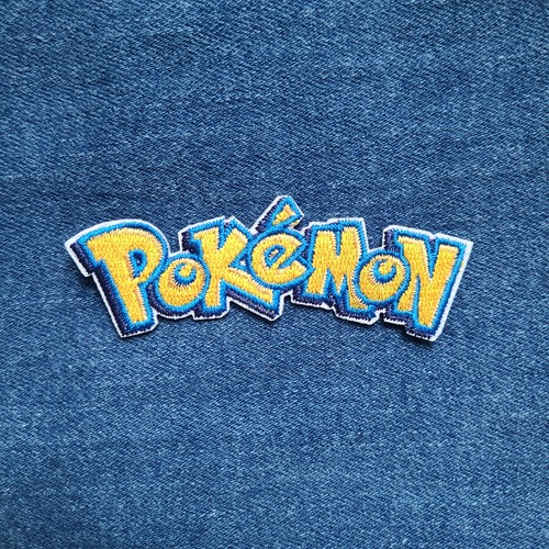 Pokemon Logo Patch (Iron On Sew Embroidery Applique Game Boy Nintendo ...