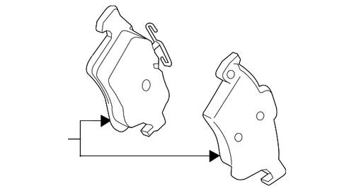Genuine Ford Brake Pads Rear CV6Z-2200-A | eBay