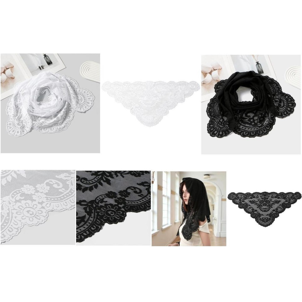 Bridal Shawl Lace Flower Covering Elegant Design Floral Patterns ...