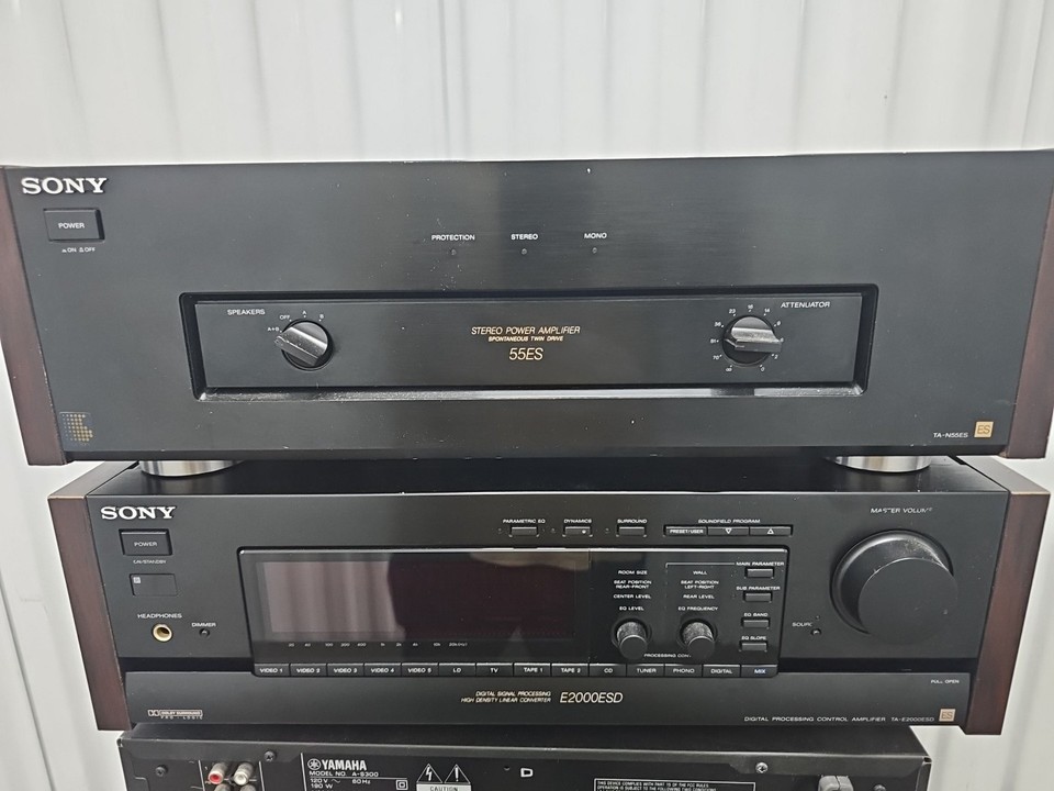 Sony Power Amplifier 55 Es And Preamplifier E2000Esd | eBay