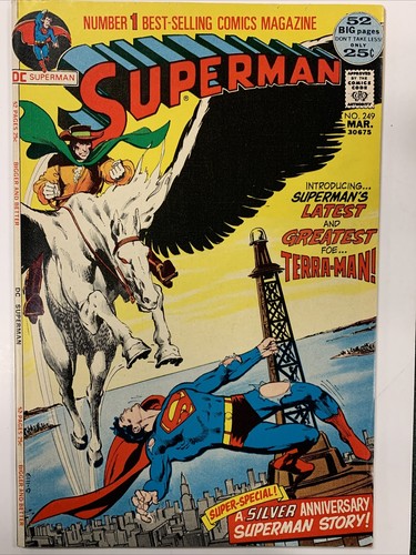 Superman #249 (DC, 1972) 1st Terra-Man Neal Adams FN/VF | eBay