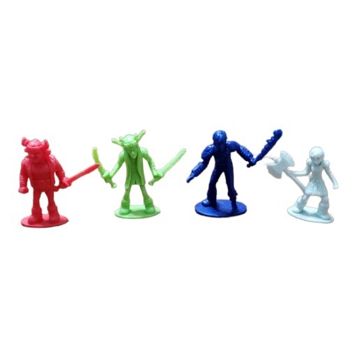 Lot Of Four Colorful Miniature Plastic Figures | eBay