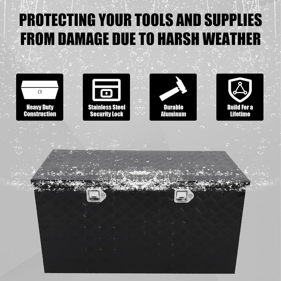 48"X24"X24" Pickup Truck Trunk Bed Tool Box Underbody Trailer Storage ...