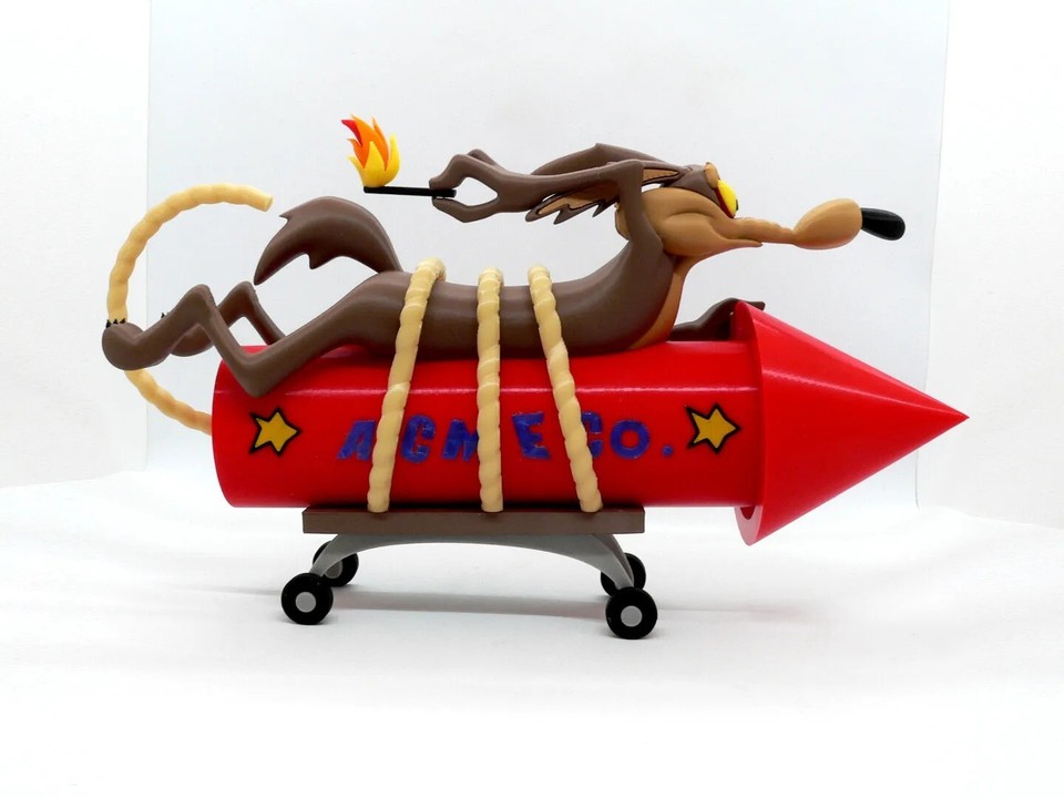 Wile E. Coyote Figure | Huge 25cm 3D Printed Wile E. Coyote Figure | eBay