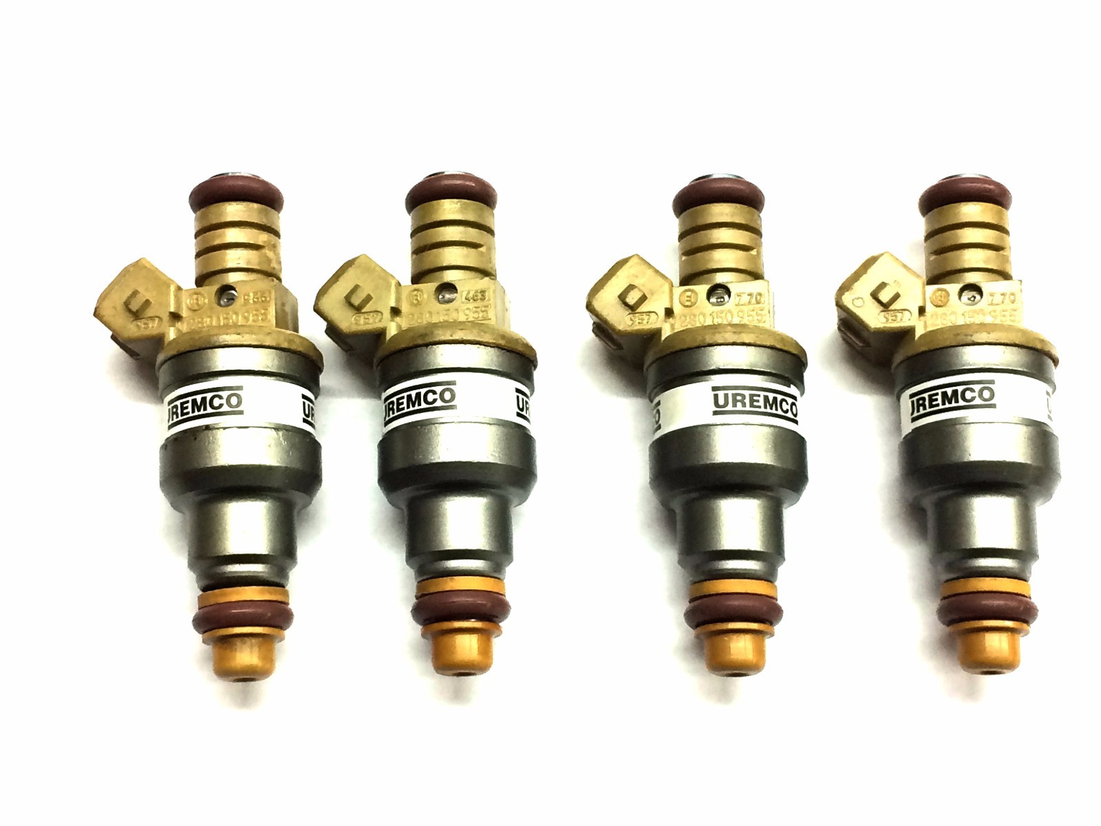 SET OF 4 BOSCH FUEL INJECTORS 1993-2002 VOLKSWAGEN 2.0L L4 0280150955 ...