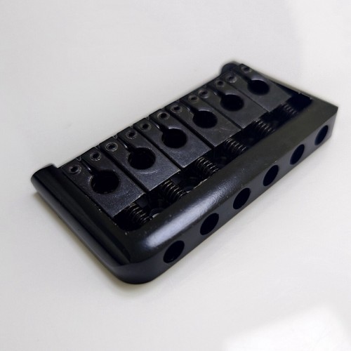 Metal Guitar Fixed Hardtail Bridge Black for 6 String Fender Strat Tele ...