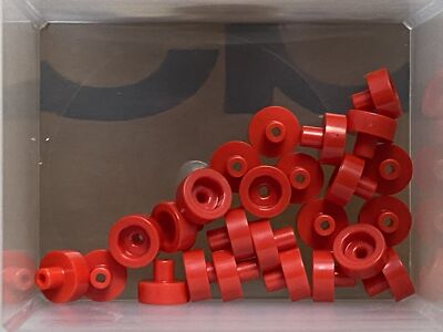 LEGO Parts - Red Tile Round 1 x 1 w Bar Holder - No 20482 - QTY 25 | eBay