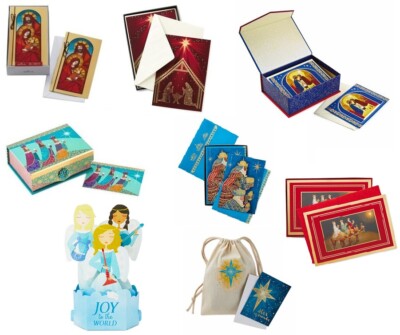 MEGA HALLMARK NATIVITY BOXED CHRISTMAS CARD LOT 8 BOXES 144 CARDS POP ...