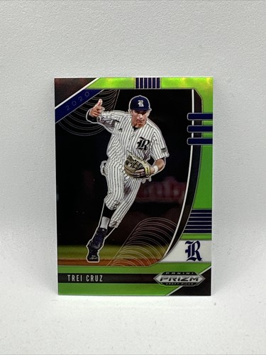 2020 Panini Prizm Draft Picks Trei Cruz Green Refractor /75 Baseball | eBay