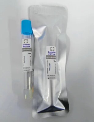 2pc PRP Tubes ACD Sol A Gel & Biotin 10 mL Expiry 2026 Made In KOREA ...