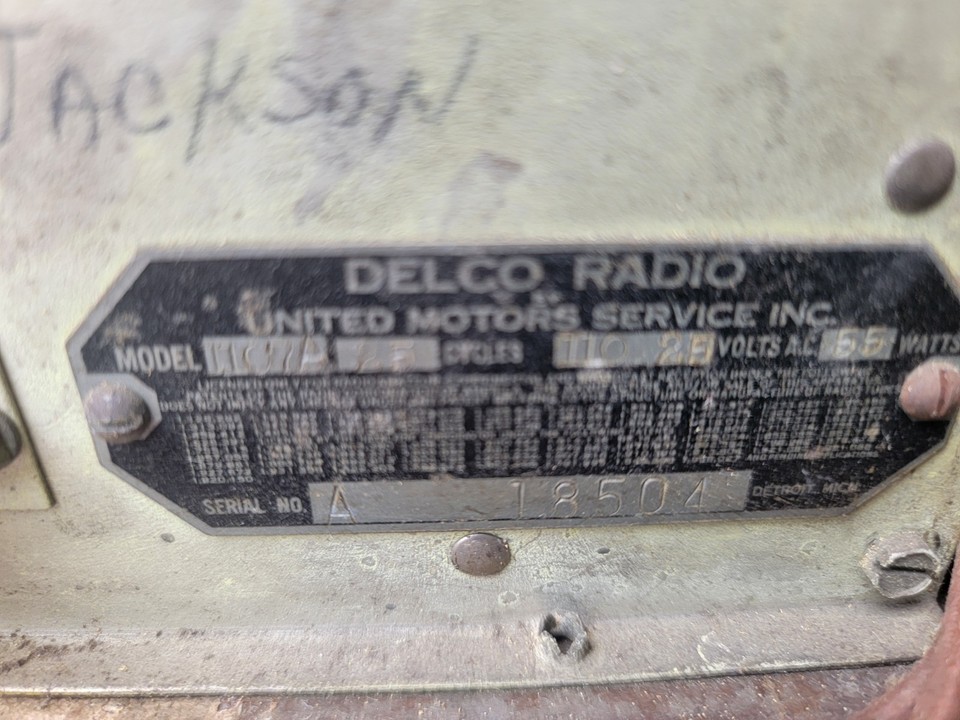 Rarer Delco Model 1107A Tombstone Radio Nice Unrestored Example | eBay