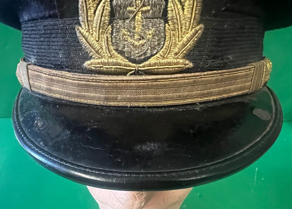 US MARITIME SERVICE OFFICER’S VISOR CAP W/BULLION CAP BADGE | eBay