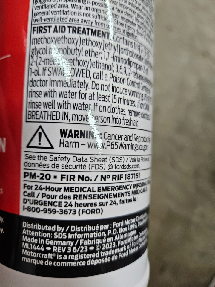 Ford Motorcraft DOT 4 LV high performance brake fluid PM-20 | eBay