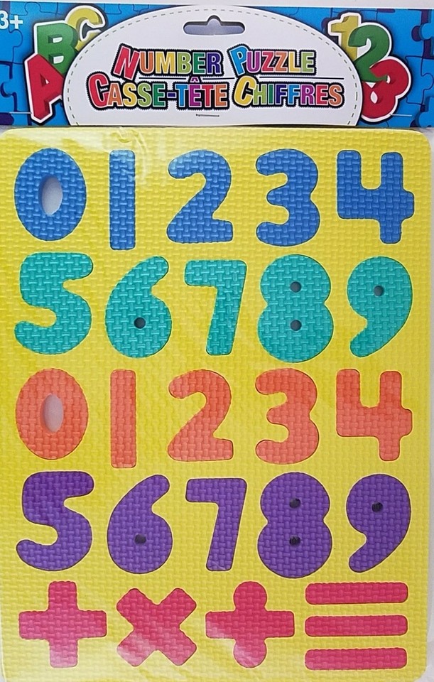 LEARNING LETTER & NUMBER FOAM PUZZLES, SELECT: Puzzle & Color s81 | eBay