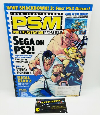 PSM Playstation Magazine PS1 / PS2 Issue #45 - Sega On PS2 Ryu Street ...