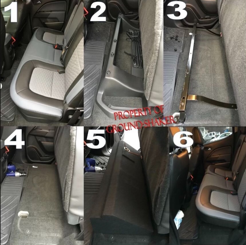 2015 - 2023 Chevy Colorado Crew Cab Dual Sealed Sub Box Subwoofer ...