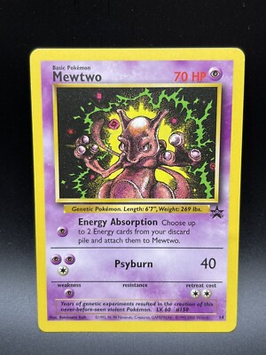Pokémon Card - MEWTWO - Black Star Promos - #14 Promo - 1995, 96, 98 | eBay