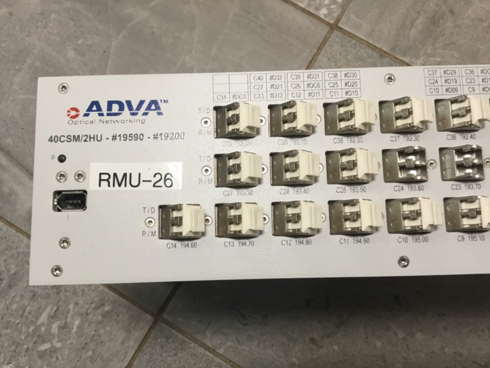 Adva 40CSM/2HU #19590-#19200 1078708789-01 HW REVISION 1.02 | eBay