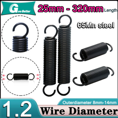 Expansion 1.2mm Wire Dia Spring Tension Extension Expanding Return Pull ...