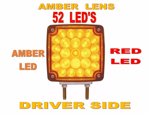 Double Face Turn Signal (52 LED ) Driver Side - SEMI TRUCK FENDER LIGHT ...