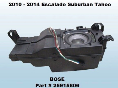 25915806 2010 to 2014 Suburban Tahoe Factory Bose Subwoofer Audio Bass ...