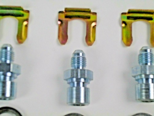 Brake Line kit Adapters -4 AN to 3/16" Inverted Flare Brake Line Tabs ...