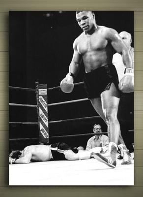 MIKE TYSON KO FRAMED CANVAS POSTER SIZE A0 A1 A2 A3 A4 HEAVYWEIGHT ...
