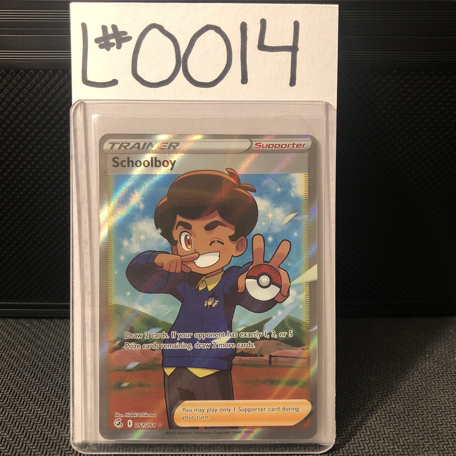 Pokémon TCG Schoolboy Fusion Strike 261/264 Holo Full Art Trainer NM | eBay