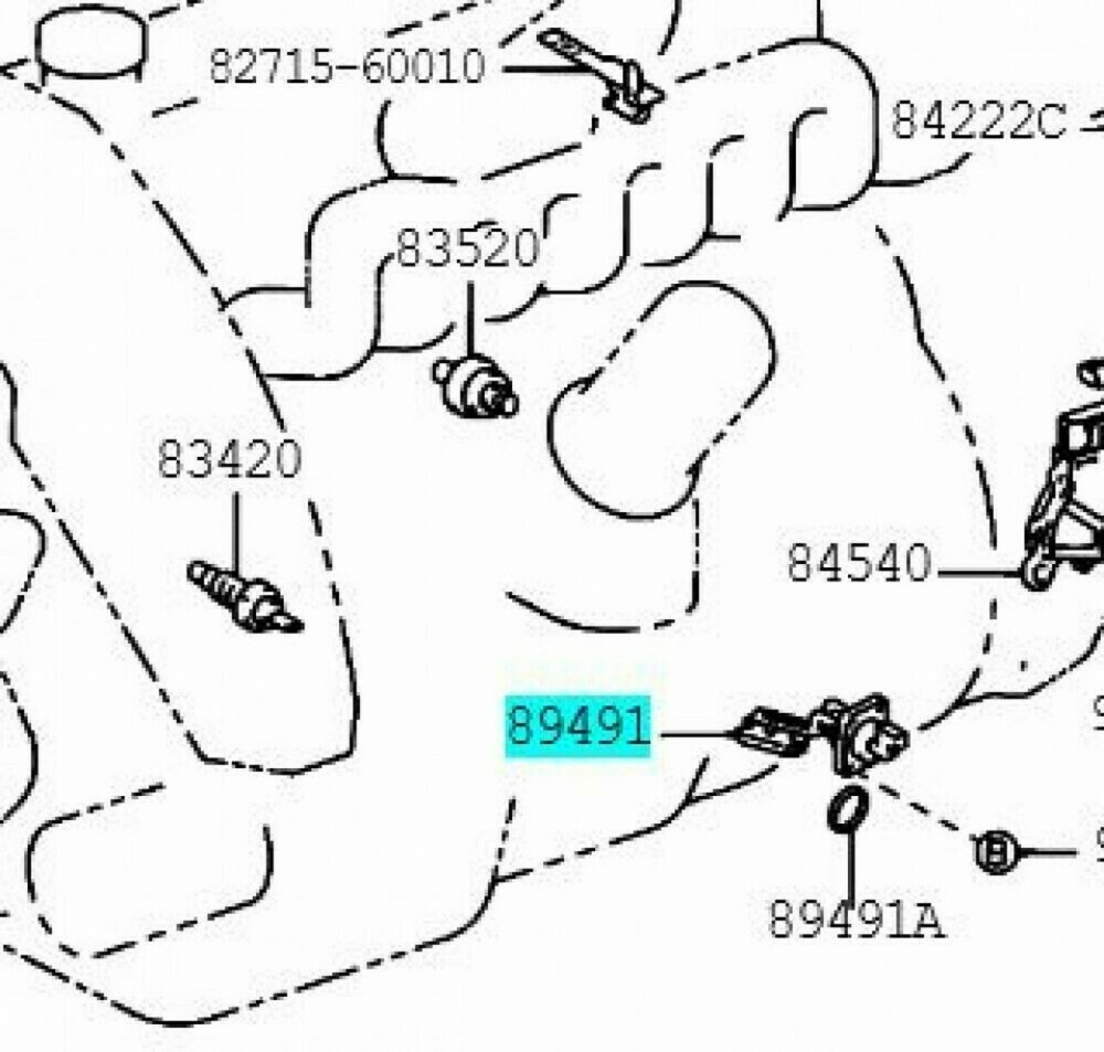 Toyota Genuine OEM SENSOR, ENGINE OIL LEVEL LAND CRUISER FJ,FZJ,HDJ ...